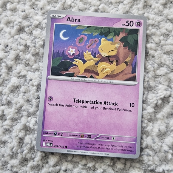 Pokemon | Toys | Pokemon Tcg Card Abra Mega Evolution 5432 | Poshmark